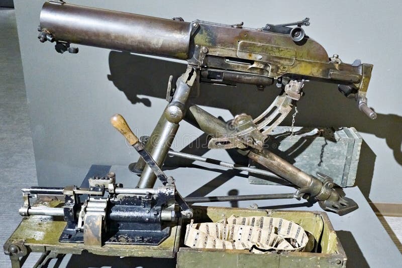 Heavy machine gun stock image. Image of museum, aircooled - 332676875