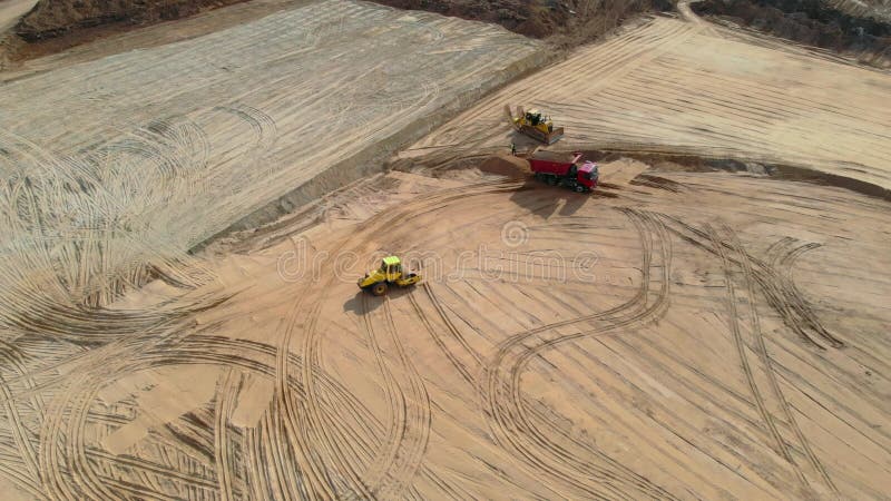 Heavy Machinery on Construction Site Demonstrating Construction of ...