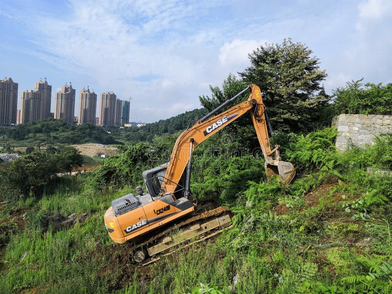 Earthwork stock image. Image of power, sand, load, lifted - 18924045