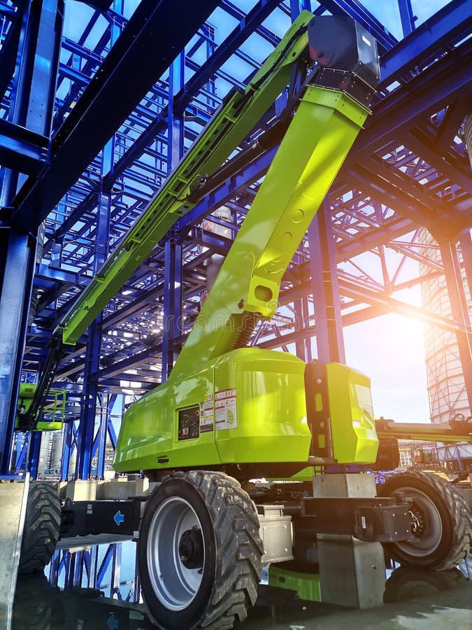 Heavy Machinery Involved in the Process Steel Structure is Under ...