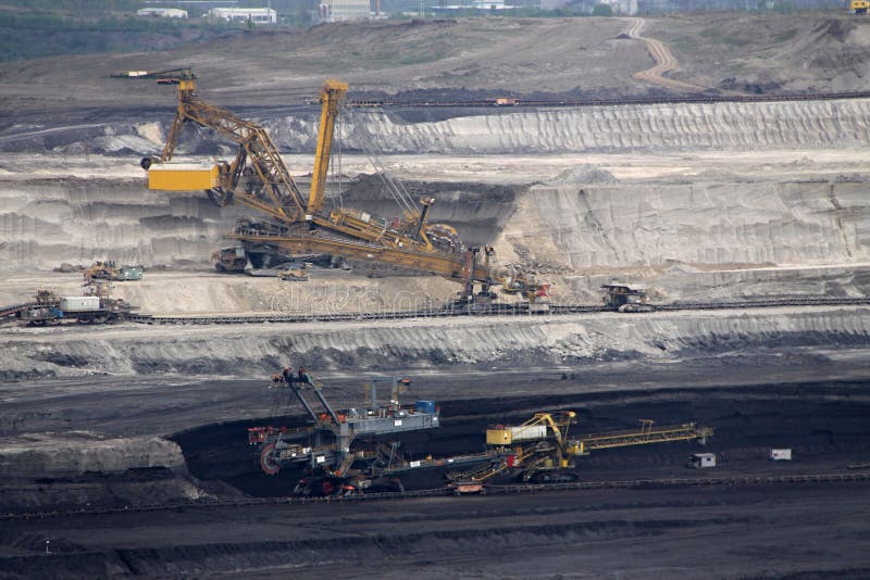 Heavy Machinery in the Mine Stock Photo - Image of industry, hole: 46678456