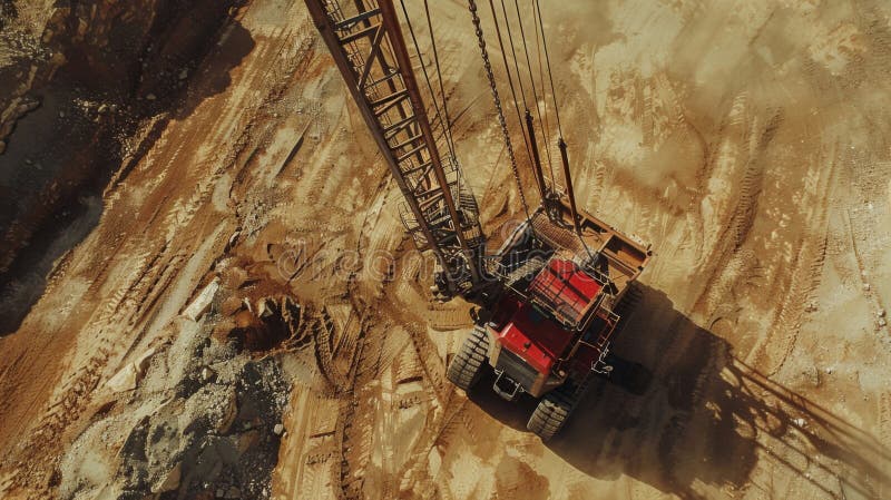 Heavy Machinery Operates on Excavation Site during Daytime while ...