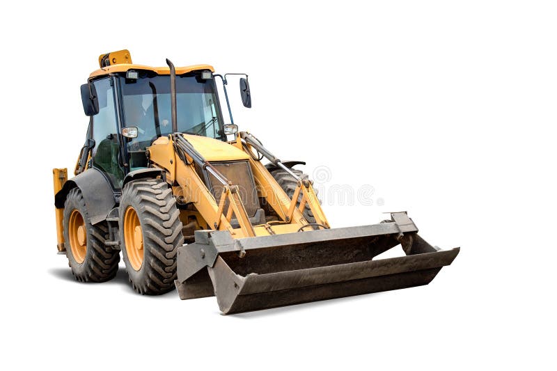 Heavy Machinery Ready for Rent in Isolated Setting for Construction and ...