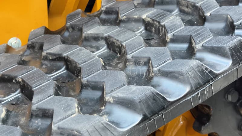 Heavy Machinery Track Showcasing Rugged Durability in Construction ...