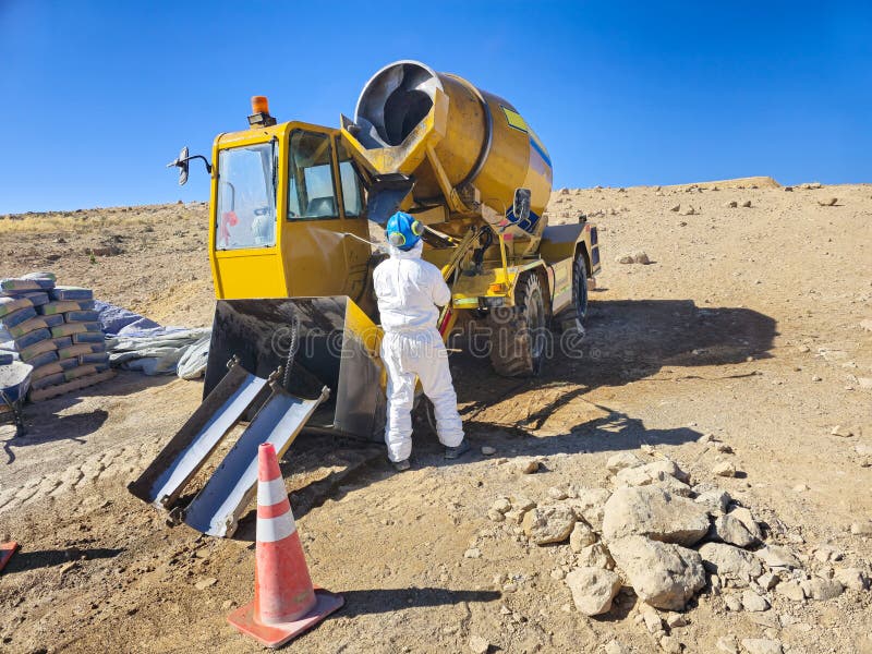 Heavy Machinery Under Construction in an Open-pit Mine Stock Image ...
