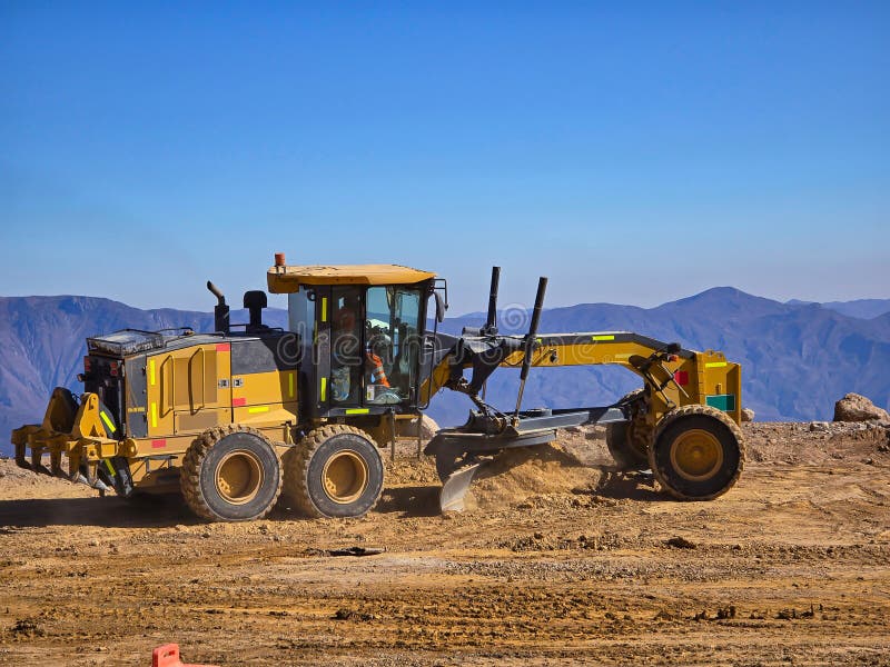 Heavy Machinery Under Construction in an Open-pit Mine Stock Image ...