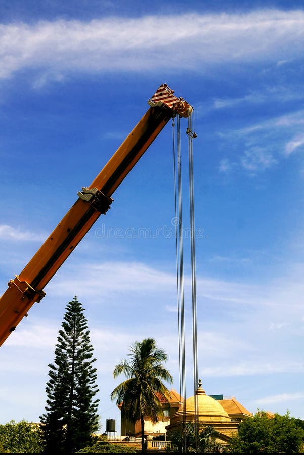Heavy Machinery at Work in a Commercial Engineering Site Stock Image ...