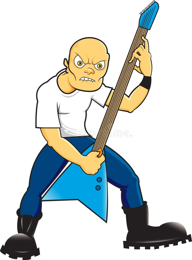 Rockstar Girl stock vector. Illustration of rocker, mini - 19874445