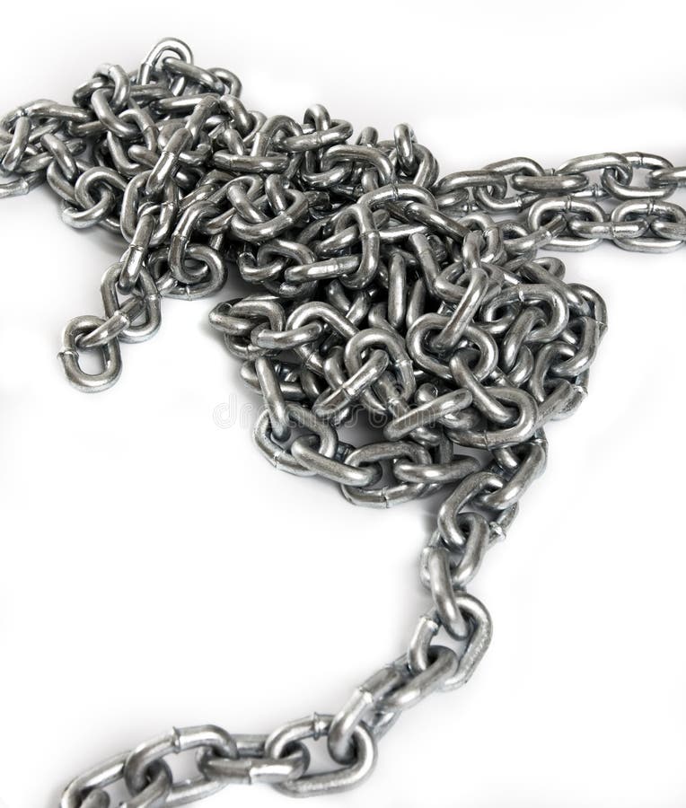 Heavy metal chain. stock photo. Image of steel, damage - 6685226