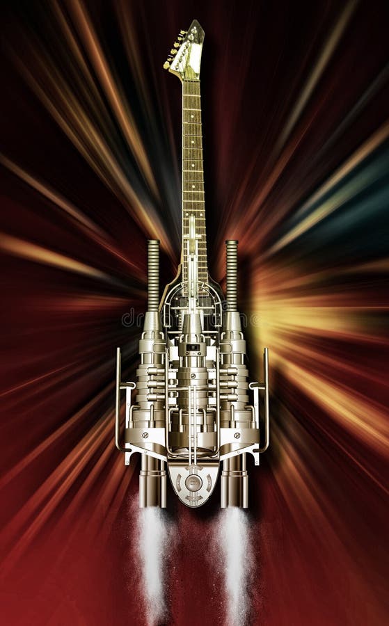 Heavy Metal, 3D Illustration Stock Illustration - Illustration of stage ...