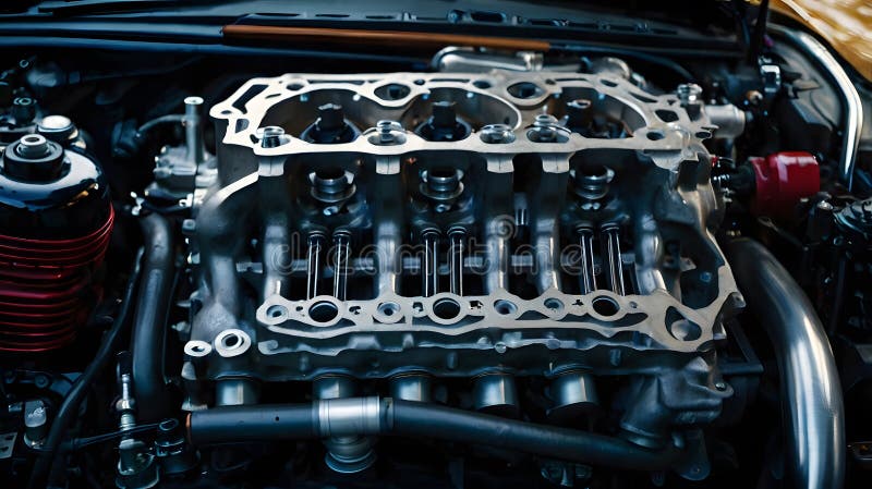 Heavy Metal Engine, Ai-generatet Stock Illustration - Illustration of ...