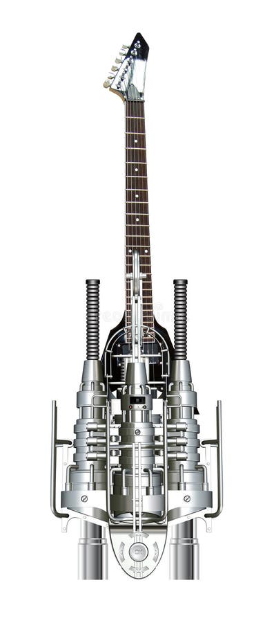 Heavy guitar stock vector. Illustration of entertainment - 6311789