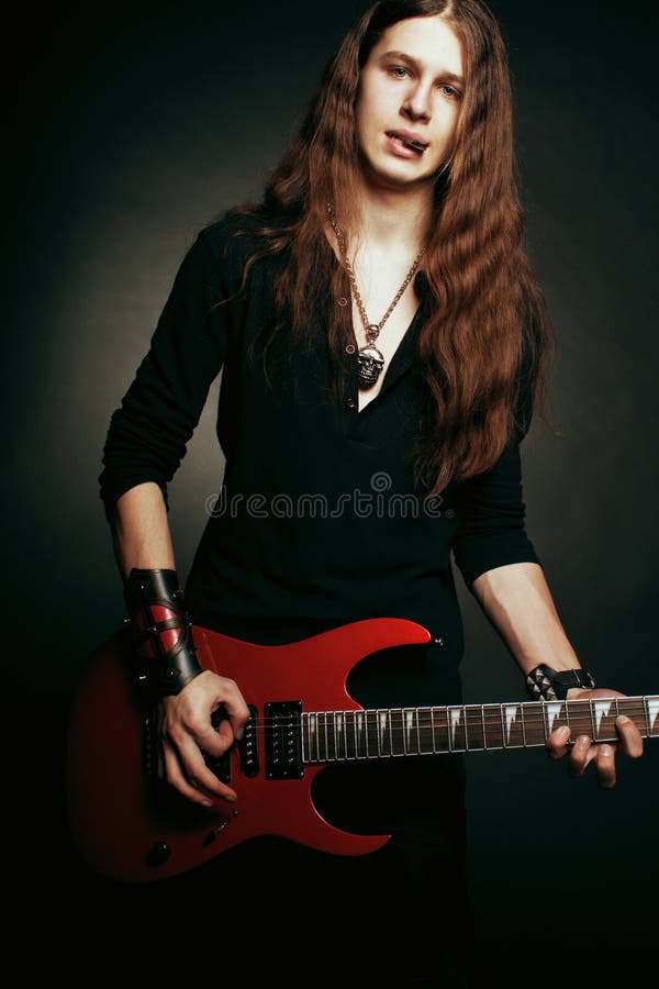 Heavy metal Santa stock image. Image of santa, musician - 22302851