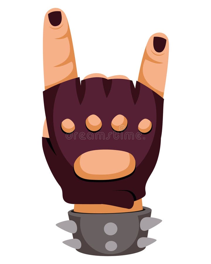 Heavy metal hand gesture stock vector. Illustration of gesture - 323074987