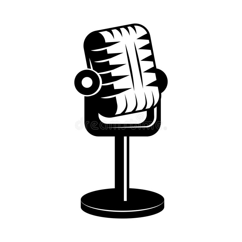 Heavy metal microphone stock illustration. Illustration of design ...