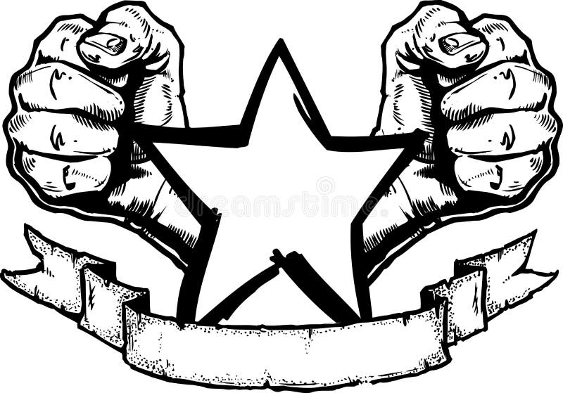 Heavy Metal / Rock Banner Tatt Stock Vector - Illustration of style ...
