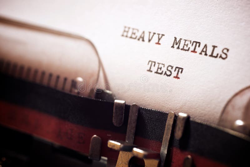 Heavy metal test stock image. Image of test, message - 209260921