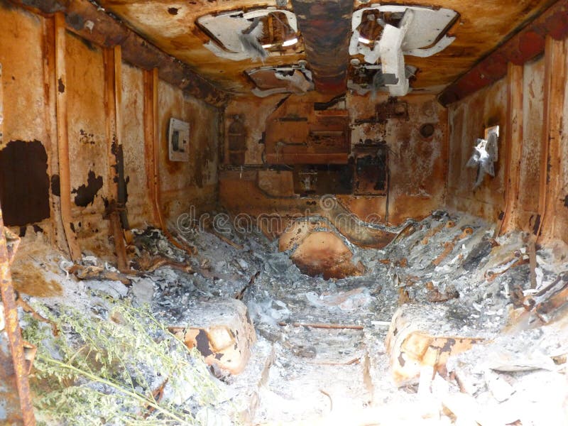 Heavy Military Equipment Destroyed in Battle Stock Photo - Image of ...