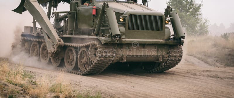 Hight speed track dozer stock image. Image of military - 273950305