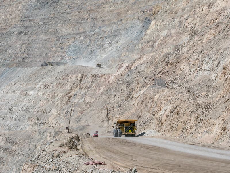 Heavy Mining Truck in Mine and Driving Along the Opencast. Photo of the ...