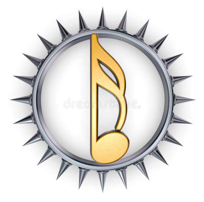 Heavy music stock illustration. Illustration of note - 107087248