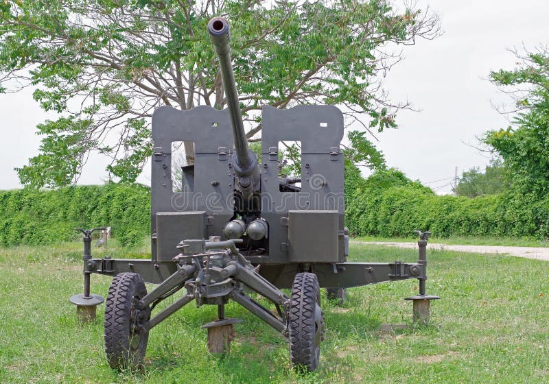 Anti-Aircraft Large-caliber Machine Gun Caliber 12.7 Mm Stock Image ...