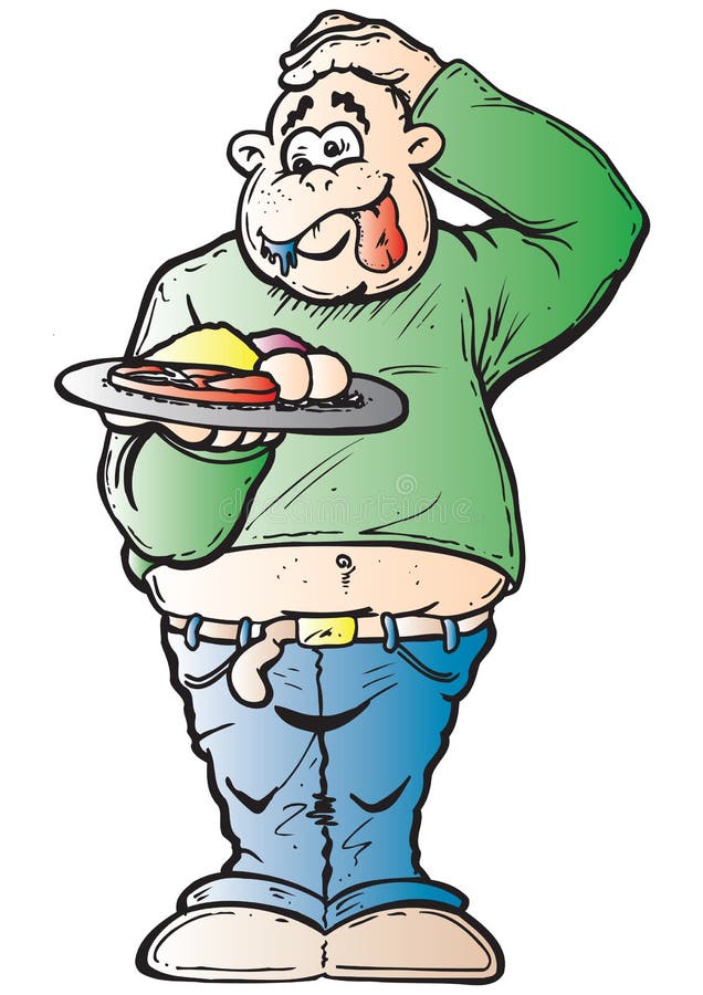 Heavy People stock vector. Illustration of hard, diet - 7689249