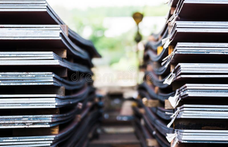Heavy plates made of steel stock image. Image of packed - 43003131