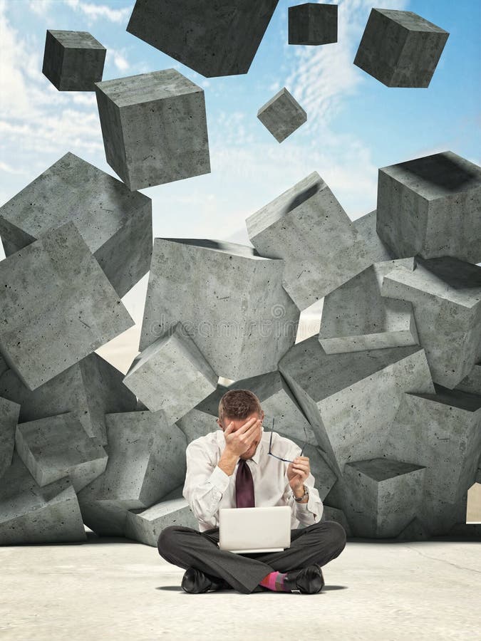 Heavy problems stock image. Image of worker, crossed - 52839435