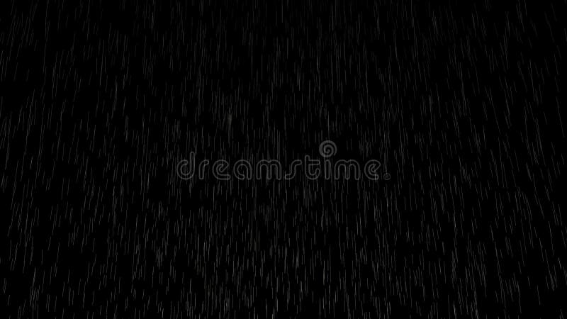 Heavy Rain Drop in Rainy Season Effect on Black Screen. 3d Rendering ...