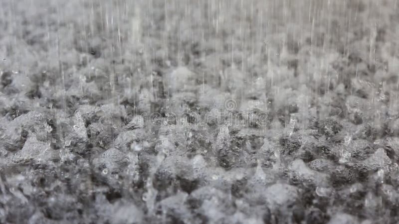 Heavy Rain Falling from Dramatic Sky Stock Footage - Video of cloud ...