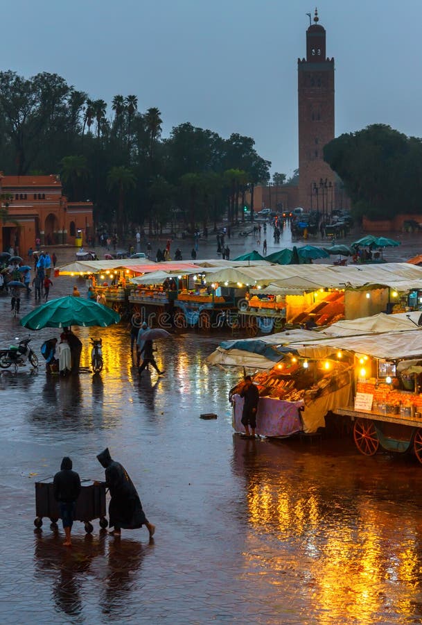 Rainy Moroccan Road stock photo. Image of foul, morocco - 6619326