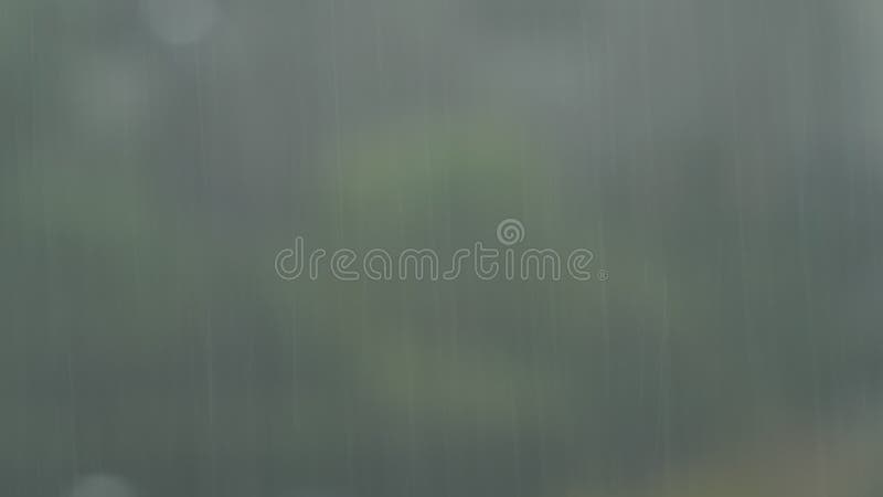 Heavy Rain Falls on Terrace Railing of House in City Stock Footage ...