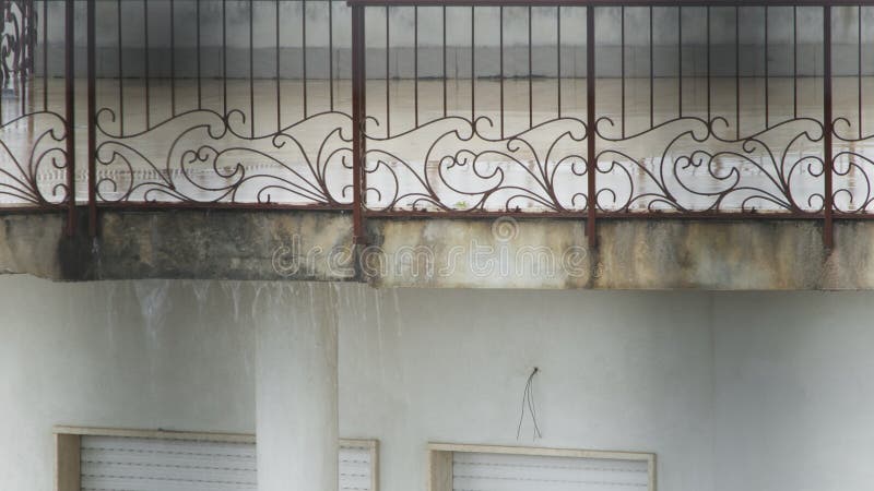 Heavy Rain Falling in the Buildings Stock Footage - Video of buildings ...