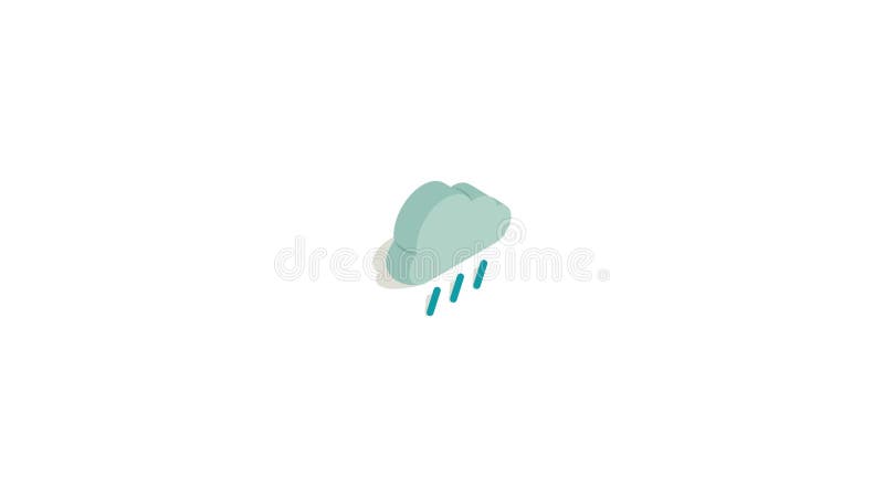Heavy rain icon animation stock footage. Video of climate - 230268548