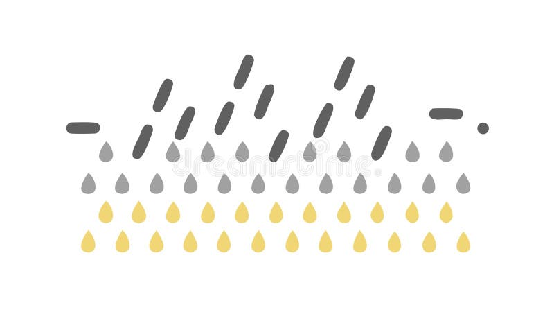 Heavy Rain Icon, Weather Forecast and Precipitation Symbol, Vector ...