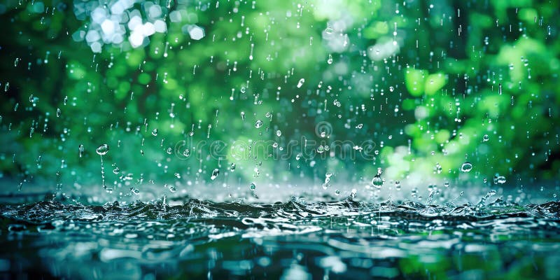 Heavy rain outside stock photo. Image of grass, recreation - 321790552
