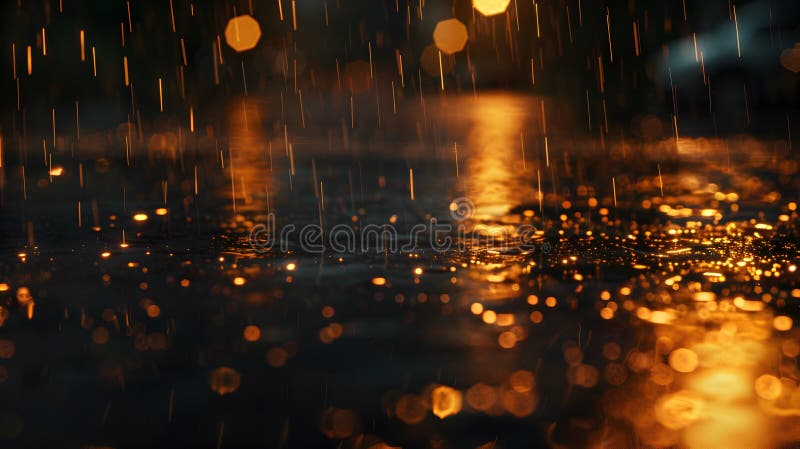 Heavy rain outside stock image. Image of chair, fence - 321790989