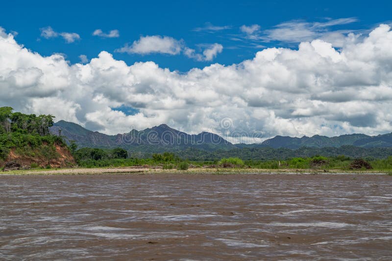 Heavy Rain Over the Amazon River and Forest Stock Image - Image of ...