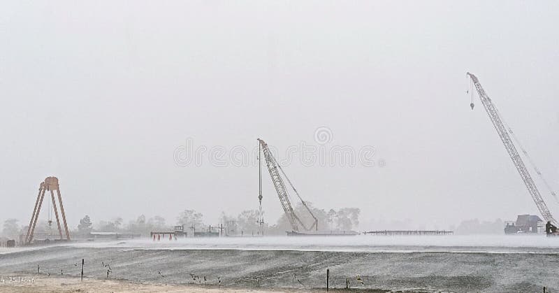 Heavy rain on project stock image. Image of winter, painting - 267535567
