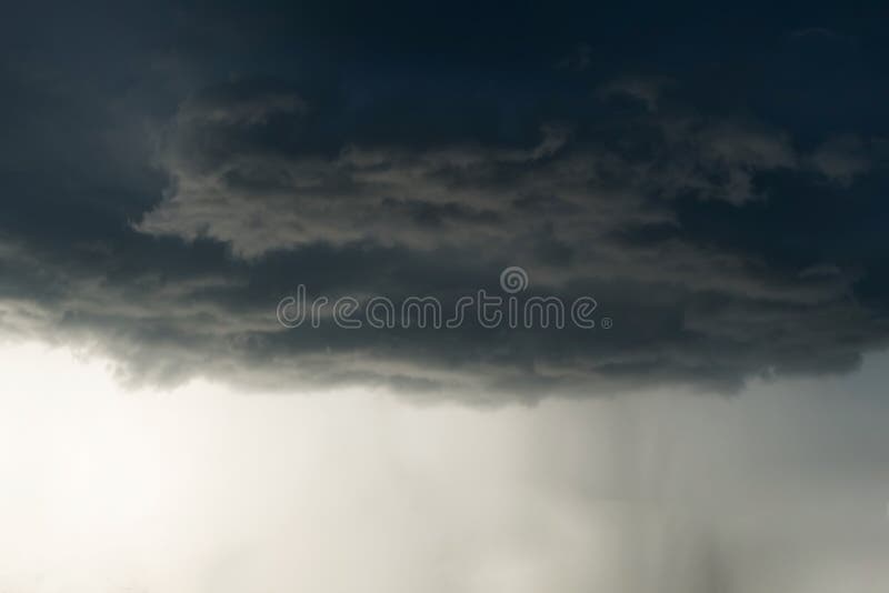 Heavy Rain Storm Clouds, Thunderstorm Dramatic Sky Stock Image - Image ...