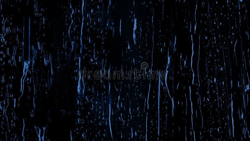 Heavy Rain on Window at Night Stock Video - Video of bubble, closeup ...