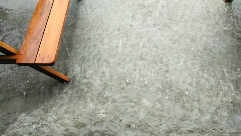 Heavy rain in the yard stock footage. Video of heavy - 362257016