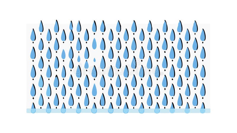 Heavy Raindrops Pattern for Weather and Water Concepts, Vector Design Generative AI Stock Vector ...
