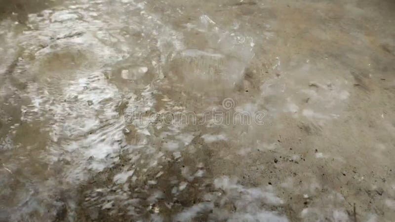 Heavy Rainwater Dripped on the Terrace Stock Video - Video of change ...