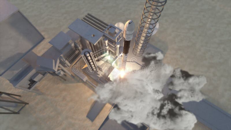 Big Heavy Rocket on Launchpad Stock Video - Video of artemis, energy ...