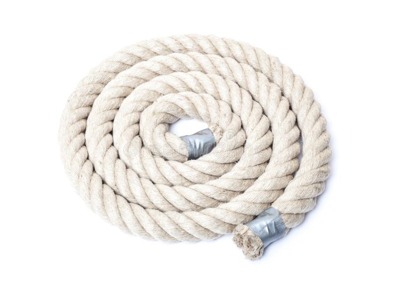 Heavy Rope on Mooring Winch Stock Photo - Image of equipment, black ...
