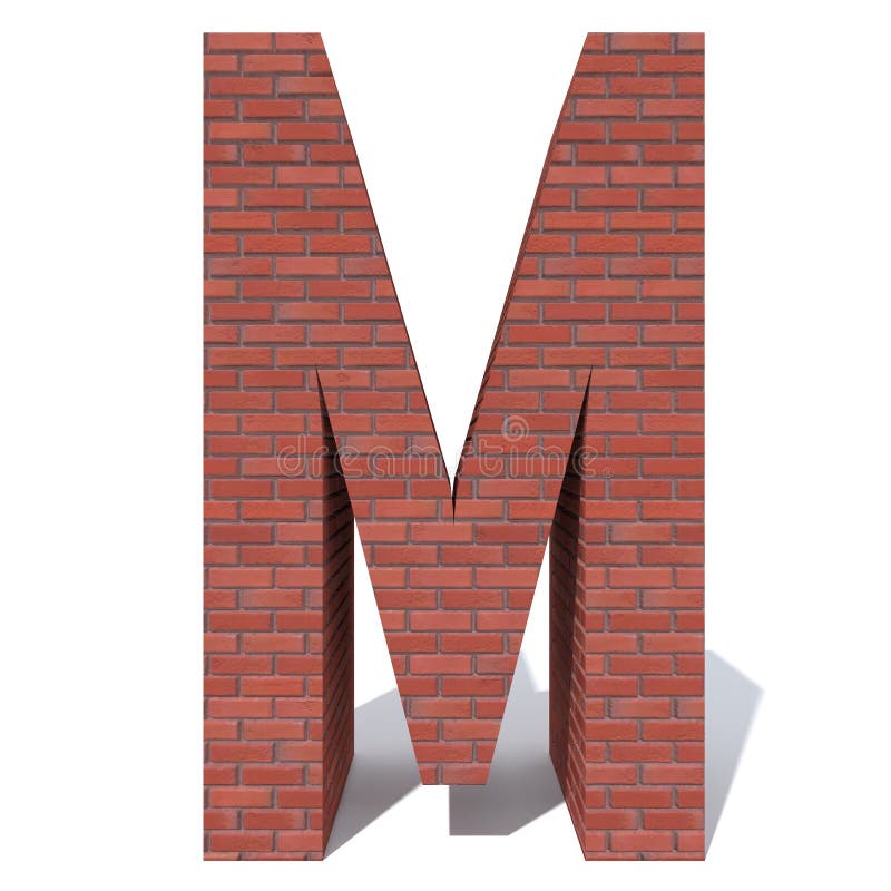 Heavy Rough Masonry Constructed Font or Type Stock Illustration ...