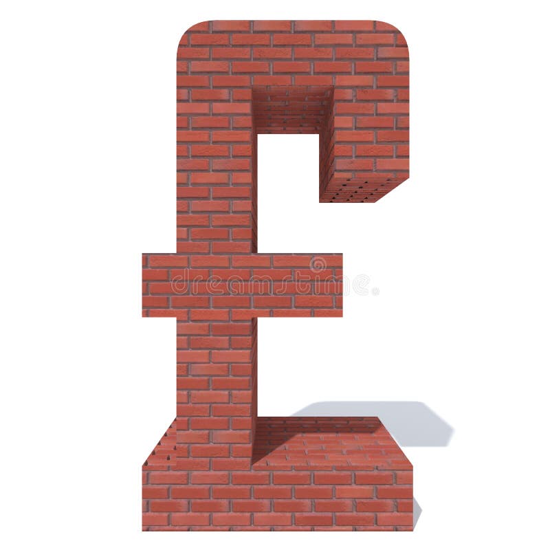 Heavy Rough Masonry Constructed Font or Type Stock Illustration ...