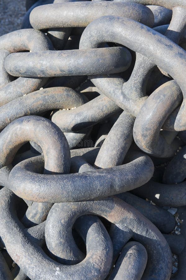 Heavy ships chain stock image. Image of steel, construction - 30517127